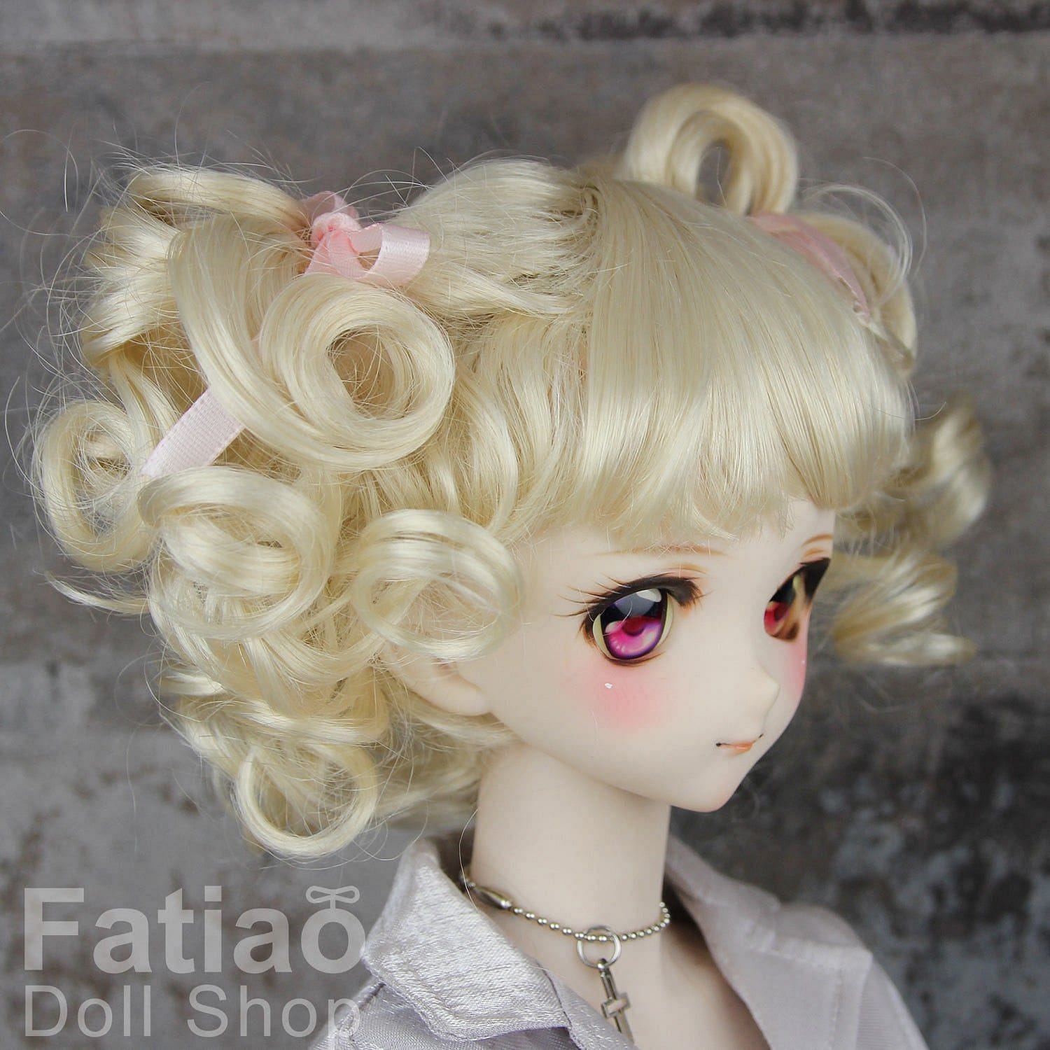 【Fatiao Doll Shop】FWF-011 娃用假髮 多色 / 8-9吋 BJD DD 3分 – 紀物 JiWu+Documentary