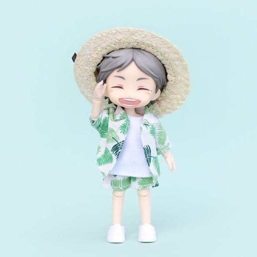 【魔販生工作室】NNM原廠 短褲 熱帶白 / OBITSU OB11 黏土娃 尼尼體 – 紀物書館+JiWu Bookstore